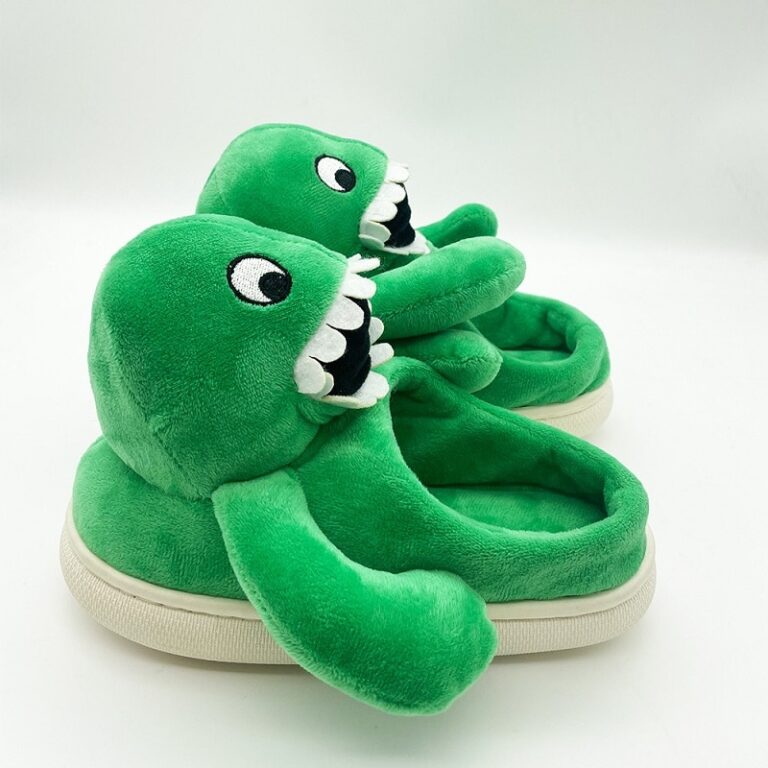 Green Jumbo Josh Garten Of BanBan Plush Slippers | Banban Plush